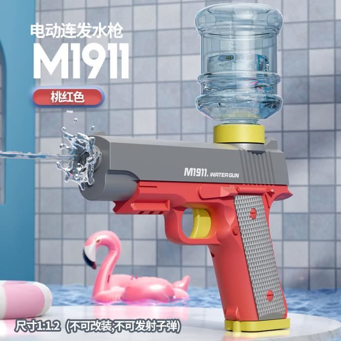 1911 rouge - Pistolet à eau électrique Glock, jouet de tir, entièrement automatique, été, plage ...