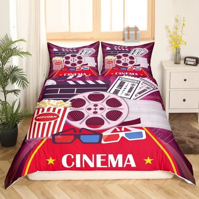 Housse de Couette 200x200 Thème du Film, 3D Imprimée Microfibre Parure ...