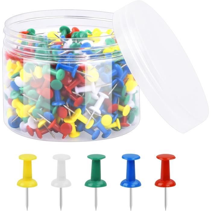 400Pcs Multicolore Punaises Décoratives, Punaises Décoratif, Épingles ...
