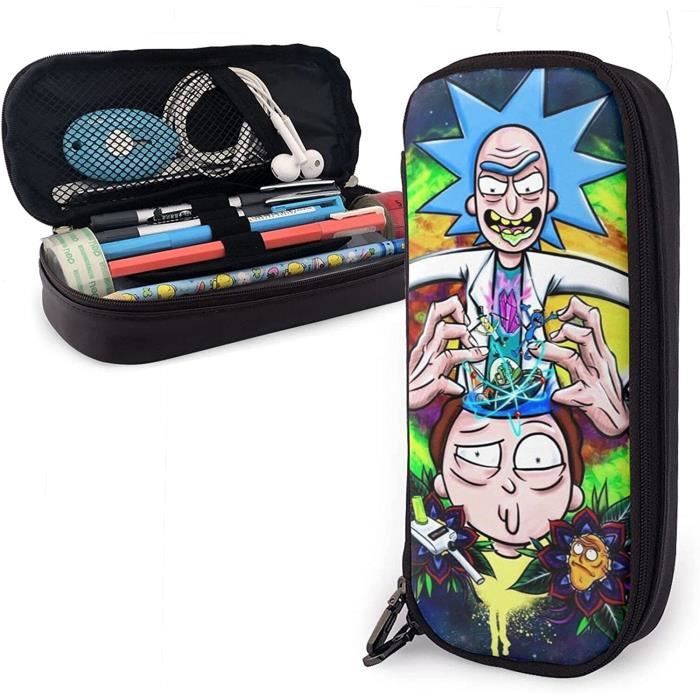 Étui à crayons L'art de Rick et Morty - Noir - Cuir - 5x10.5x21cm ...