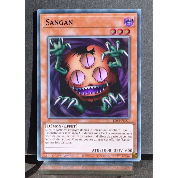 Carte YU-GI-OH LDS3-FR001 Sangan - Bleu Ultra Rare NEUF FR - Cdiscount ...