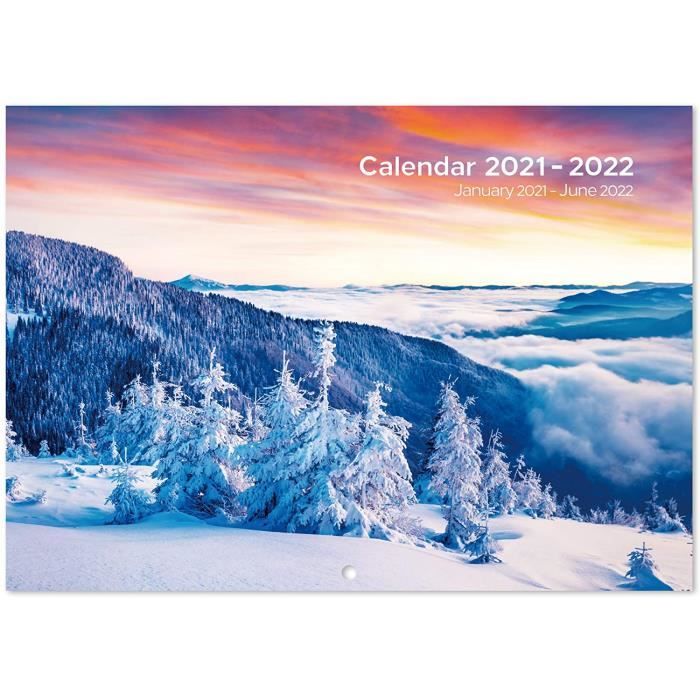 Eono by - Calen ier mural Eono 2021-2022, planificateur mural 18 mois de juillet 2021 à décembre ...