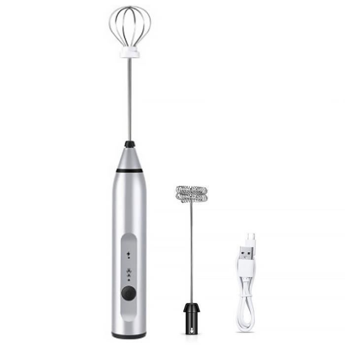 Batteur - fouet,Mélangeur électrique Rechargeable pour café, batteur d ...