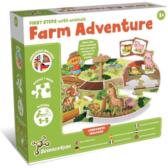 Premiers Pas Animaux De La Ferme - Puzzle Éducatif Pour Enfants Avec ...