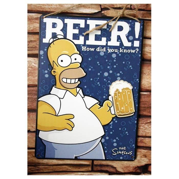 Legendarte - Affiche Publicitaire Vintage La Bière Des Simpsons ...