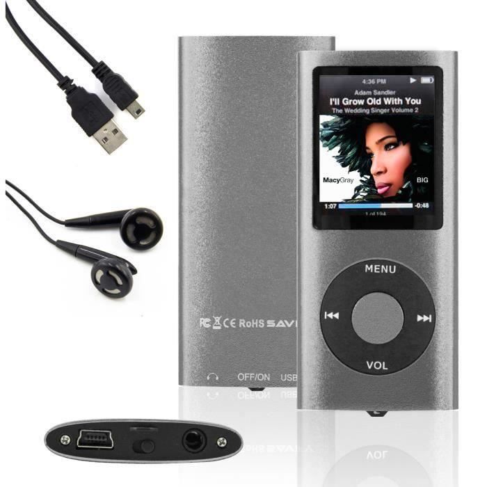 16Go MP3 MP4 Lecteur Player Vido Radio Musique Jeux FM couteurs avec ...