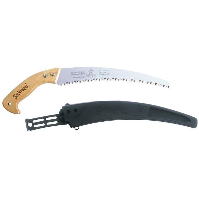 Scie Samurai courbe, manche en bois 330 mm - Cdiscount Jardin