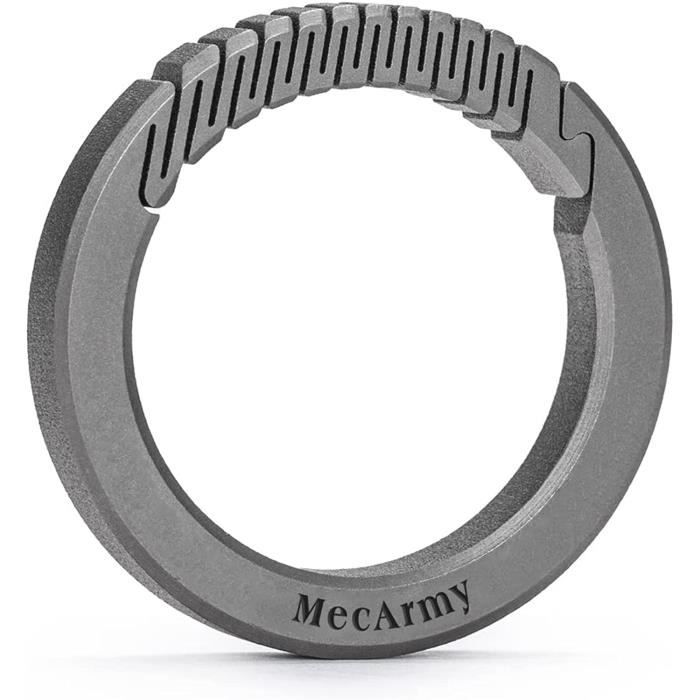 MecArmy CH9-CH10 e porte clés mousqueton,31-36mm anneau porte-clés ...