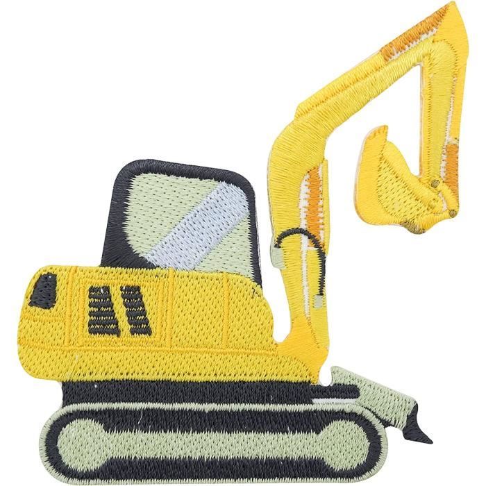 Finally Home Écusson thermocollant pour enfant avec pelleteuse - Pour ...