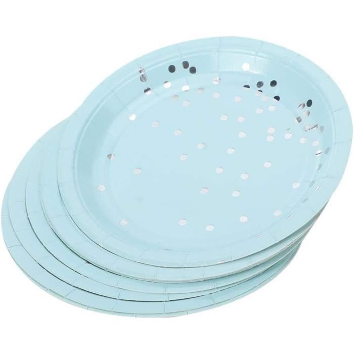 Jetable Assiette, 8Pcs Jetable Assiette En Papier Plateau De Gâteau ...