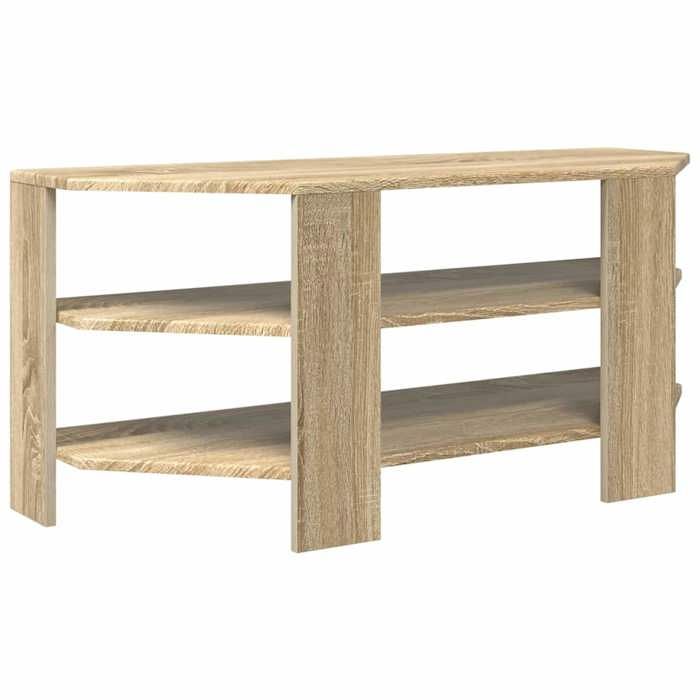 Meuble TV d'angle moderne - MVS - Table de Télévision, Chêne Sonoma ...