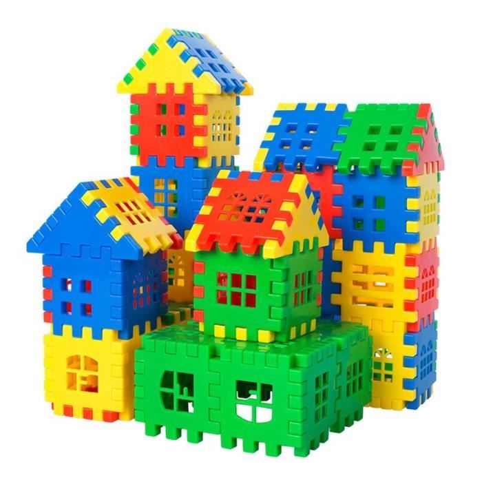 140 pièces-Blocs de construction en plastique pour enfants, 100 ou 140 ...