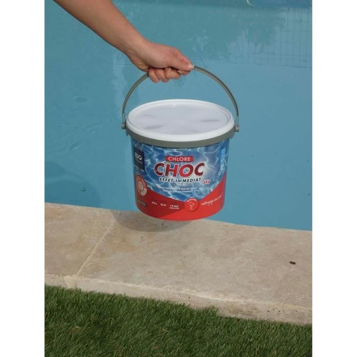 Chlore Choc Piscine - Granulés - Seau 5 kg - Chlore Rapide Effet ...