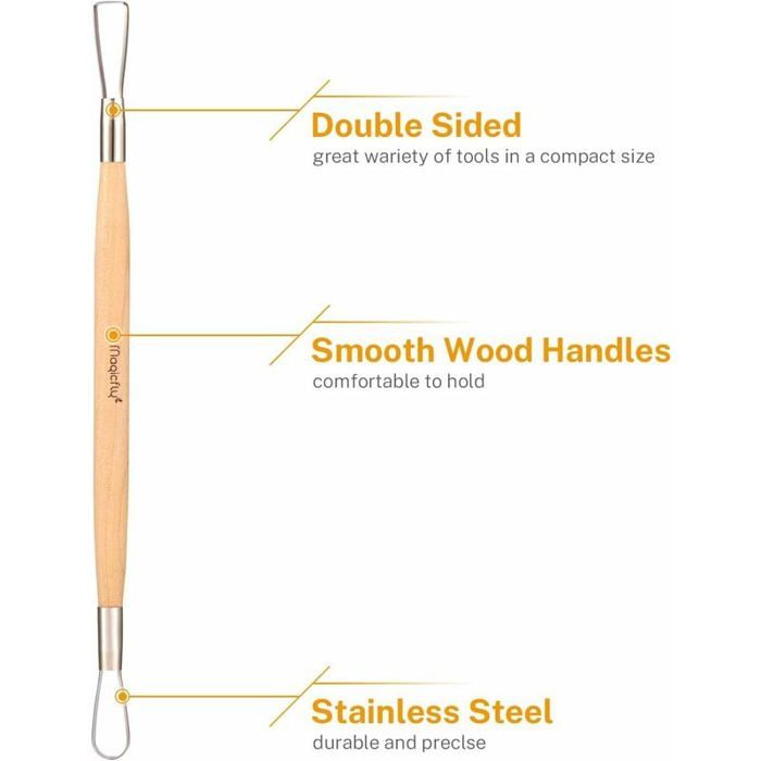 41 pcs Outil de Poterie Sculpture Argile Burin Modelage pour Potier ...