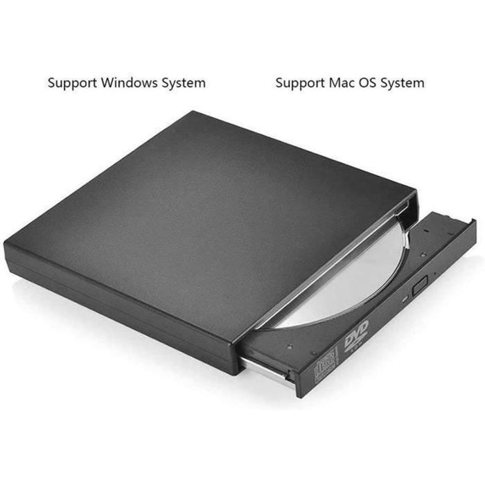 Lecteur DVD Portable Lecteur Optique Externe USB 20 DVD-CD Joueur DVD ...