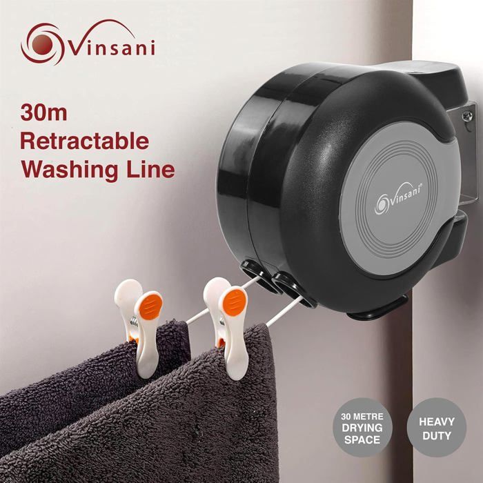 Fil A Linge Retractable Exterieur