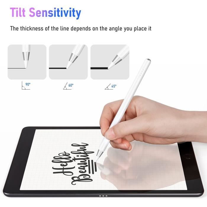 Stylet Ipad,Stylet Tactile Pour Apple Pencil 2Ème Génération,Compatible ...