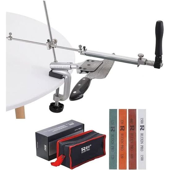 Système D'Affûtage De Couteaux En Alliage D'Aluminium À Angle Constant Avec 4 Pierres.[n201 ...