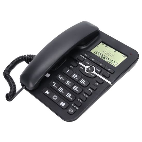 HURRISE Téléphone filaire standard Téléphone filaire de bureau KX ...