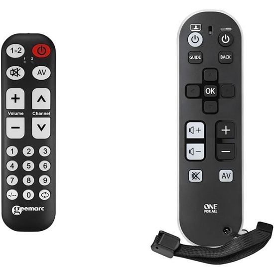 Tv10 Télécommande Universelle Facile D Utilisation Avec 19 Gros Boutons ...