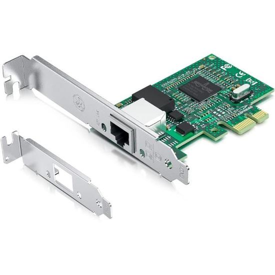 H! Fiber.Com Gigabit Pci Express Pour Puce Broadcom Bcm5751, Port Rj45 ...