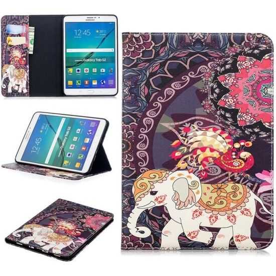 ® Tablet Étui Pour Samsung Galaxy Tab S2 8,0 Pouces (Sm-T710 T715 T713 T719) Pu Cuir Couverture ...