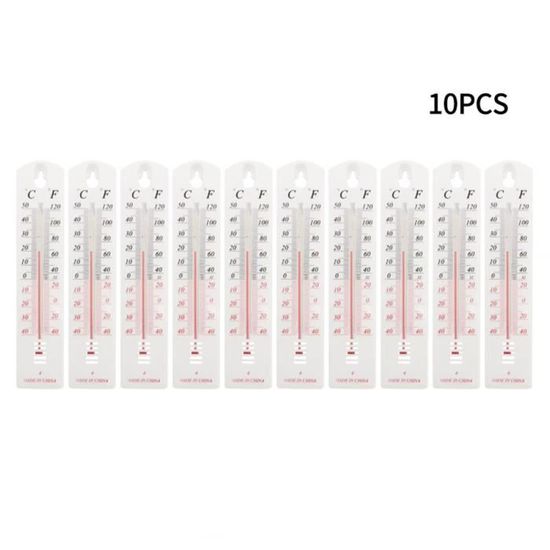 Lot De 10 Thermomètres Analogiques Pour Intérieur Ou Extérieur Avec ...