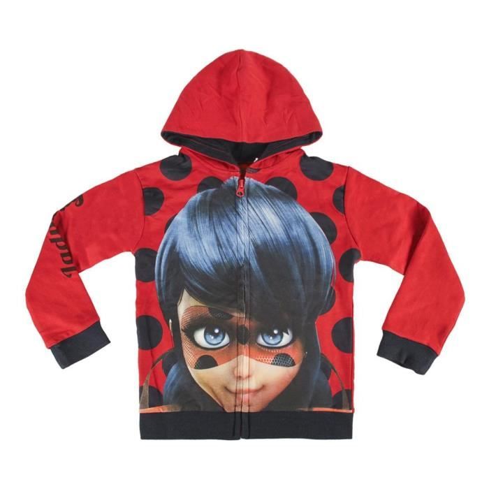 MIRACULOUS LADYBUG Sweat - Enfant Fille - Rouge - Cdiscount Prêt-à-Porter