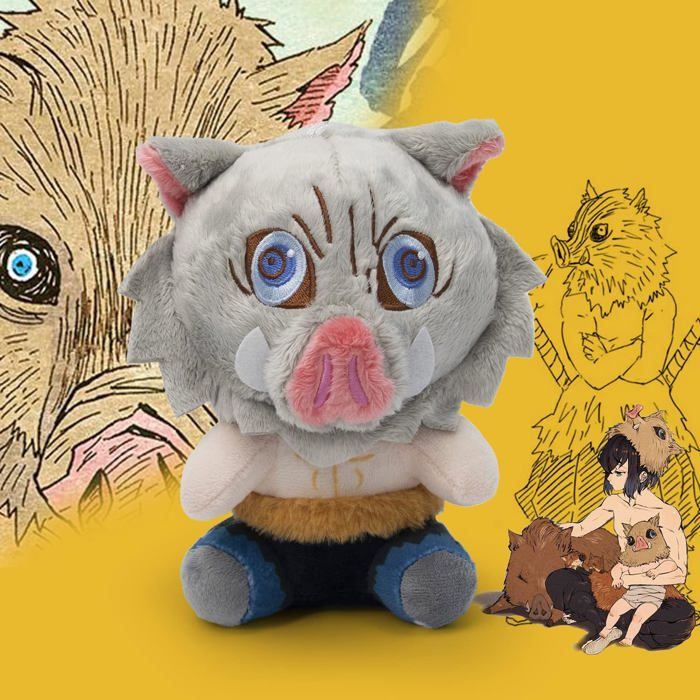 Inosuke Peluche Démon Figure Anime Slayer Dessin Animé Doux Peluche ...