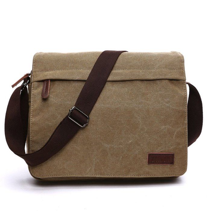 Sac à bandoulière pour homme en toile vintage, sac pour homme haut de ...