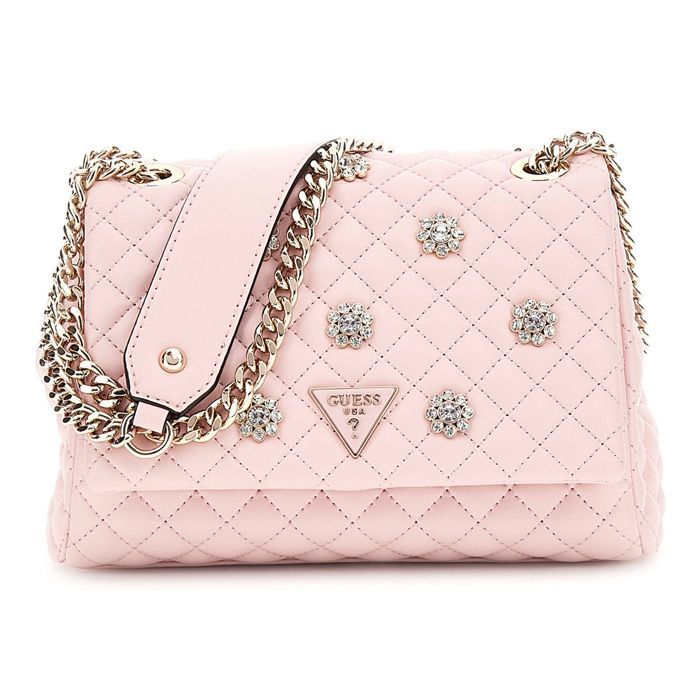 GUESS Sac à épaule rose doré pour femme - Everlee Convertible Xbody ...