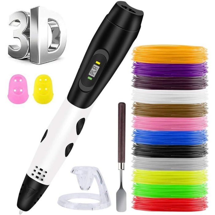 Ensemble de stylos 3D stylo 3d + filament, stylo 3d avec écran LCD ...