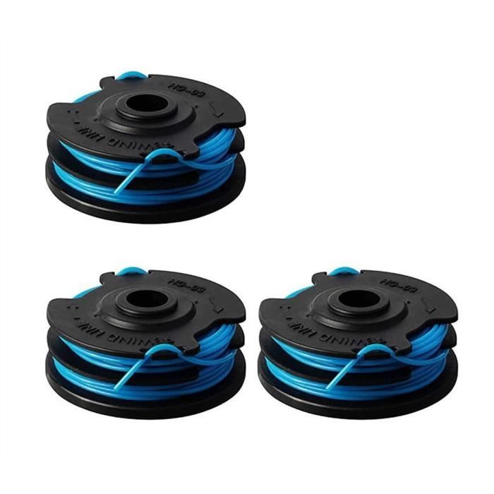 Bobine double fil pour coupe-herbe Greenworks 21212 et 21272 - Lot de 3 - 1,65mm x 8,3m ...