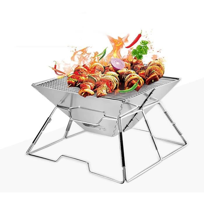 Small Portable Folding BBQ Grill Stainless Steel Barbecue Grill ...