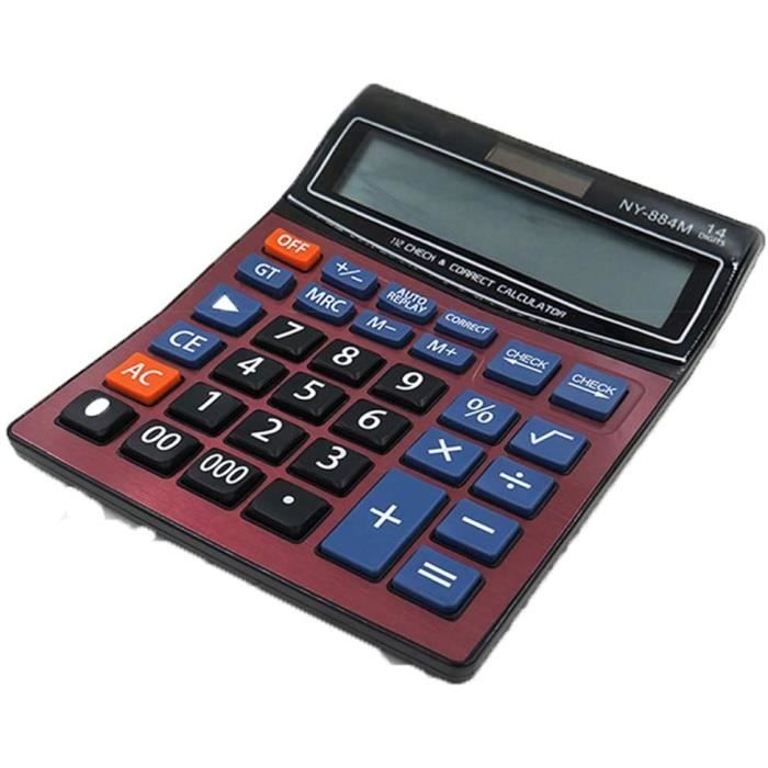 Calculatrice,Calculatrice Solaire Et Batterie de Bureau Calculatrice ...