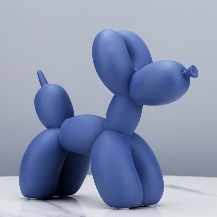 Statue de chien ballon mat, décoration de maison, Sculpture en résine ...