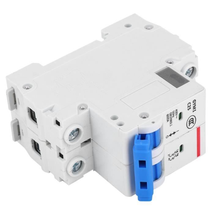 EJ.life Disjoncteur 2P GYM1-DZ47S Disjoncteur miniature 2 pôles Disjoncteur longue durée IP20 ...
