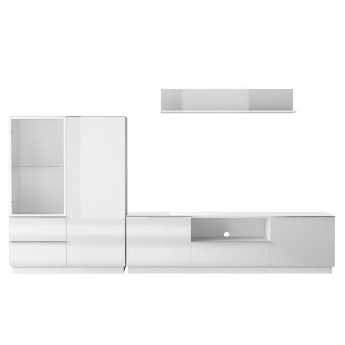 Ensemble Meuble Tv Buffet Haut Et étagère Collection Zante Couleur