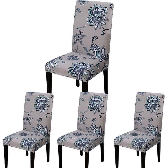 Sing-Housse de chaiseHousse de chaise de salle à manger flexible housse ...