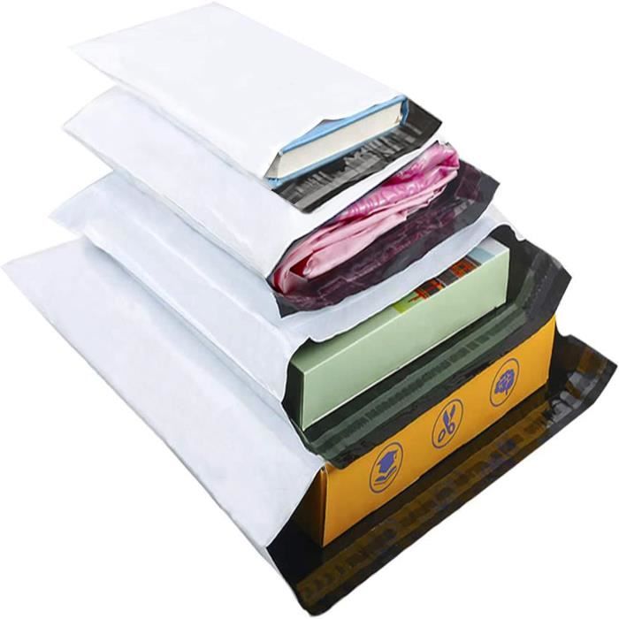 HVDHYY Enveloppe Plastique 100Pièces Emballage Colis Vetement Sac Mixte ...