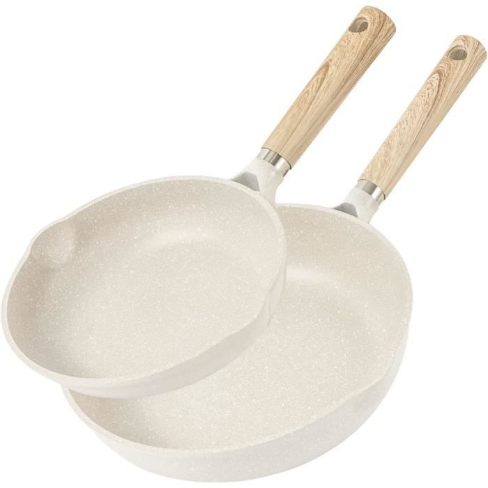 CAROTE Ensemble de poêles à frire antiadhésives en granit pour toutes ...