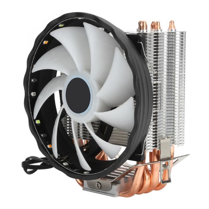 Tbest Refroidisseur RVB 3PIN Refroidisseur CPU Dissipateur de Chaleur à ...