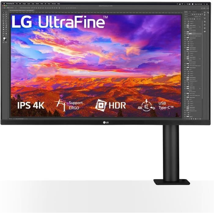 Ergo Ultrafine 27Un880P-B Ecran Pc 4K 27" - Dalle Ips Résolution ...