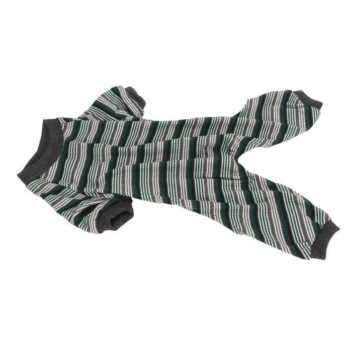 Pyjamas pour chiens - VGEBY - Rayé - Doux - Élastique - Printemps Eté ...