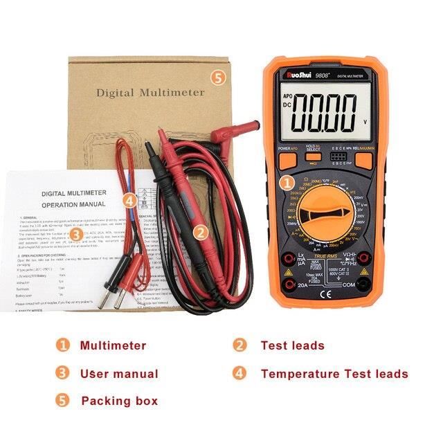 Multimetre,multimeter--multimètre numérique True RMS, voltmètre ...