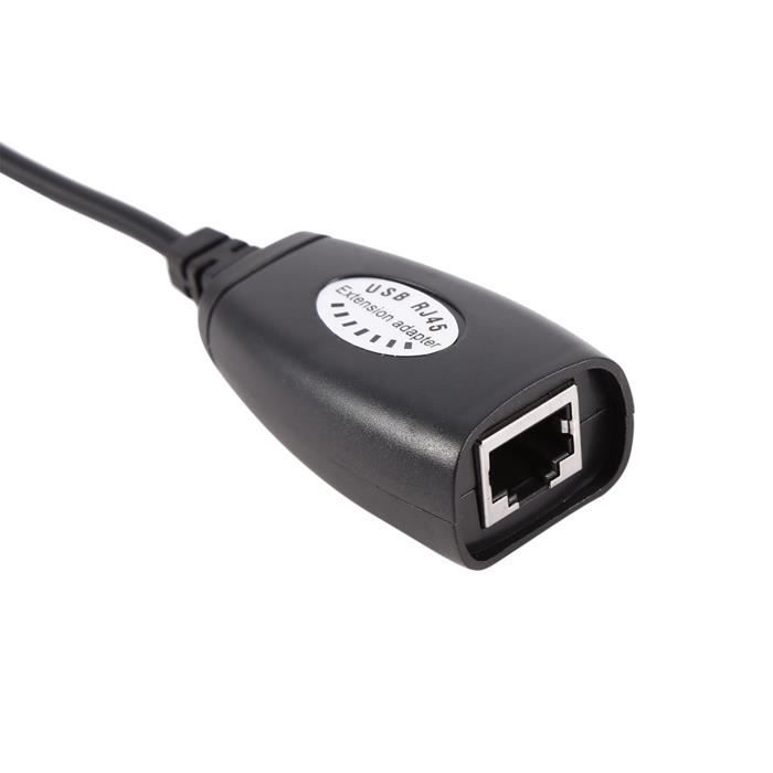 Extension d'extension Ethernet USB 2.0 vers RJ45, câble adaptateur ...