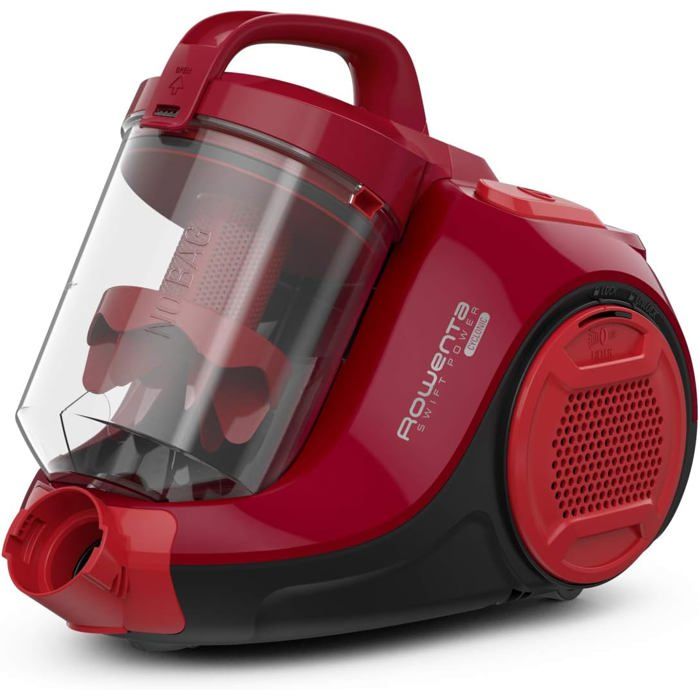 Compact Aspirateur cyclonique RO2913EA 1,64 L 77 dB 750W Rouge ...