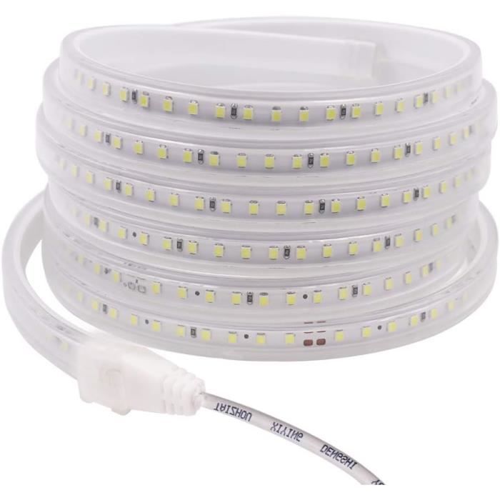 Dimmable Blanc Ruban Led, 220V 2835 120Leds - M Ip65 Etanche Led Ruban ...