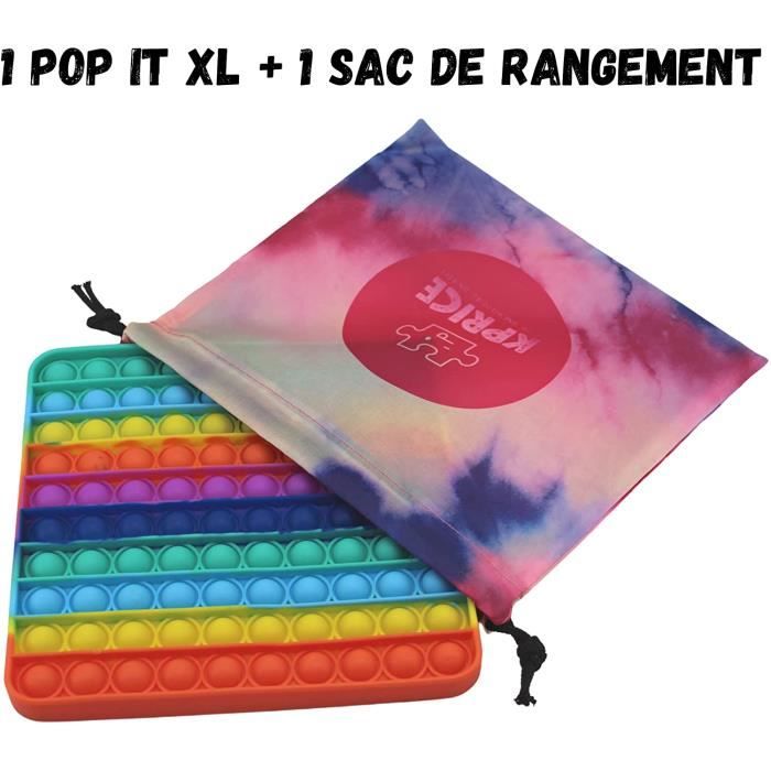 Pop IT GEANT XXL Carre 20 Cm Pop-It 100 Bulles Jouets Fantaisie et ...