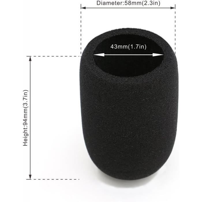Bonnette Filtre Anti Pop En Mousse - Bonnette Anti Vent S'Adapte ...